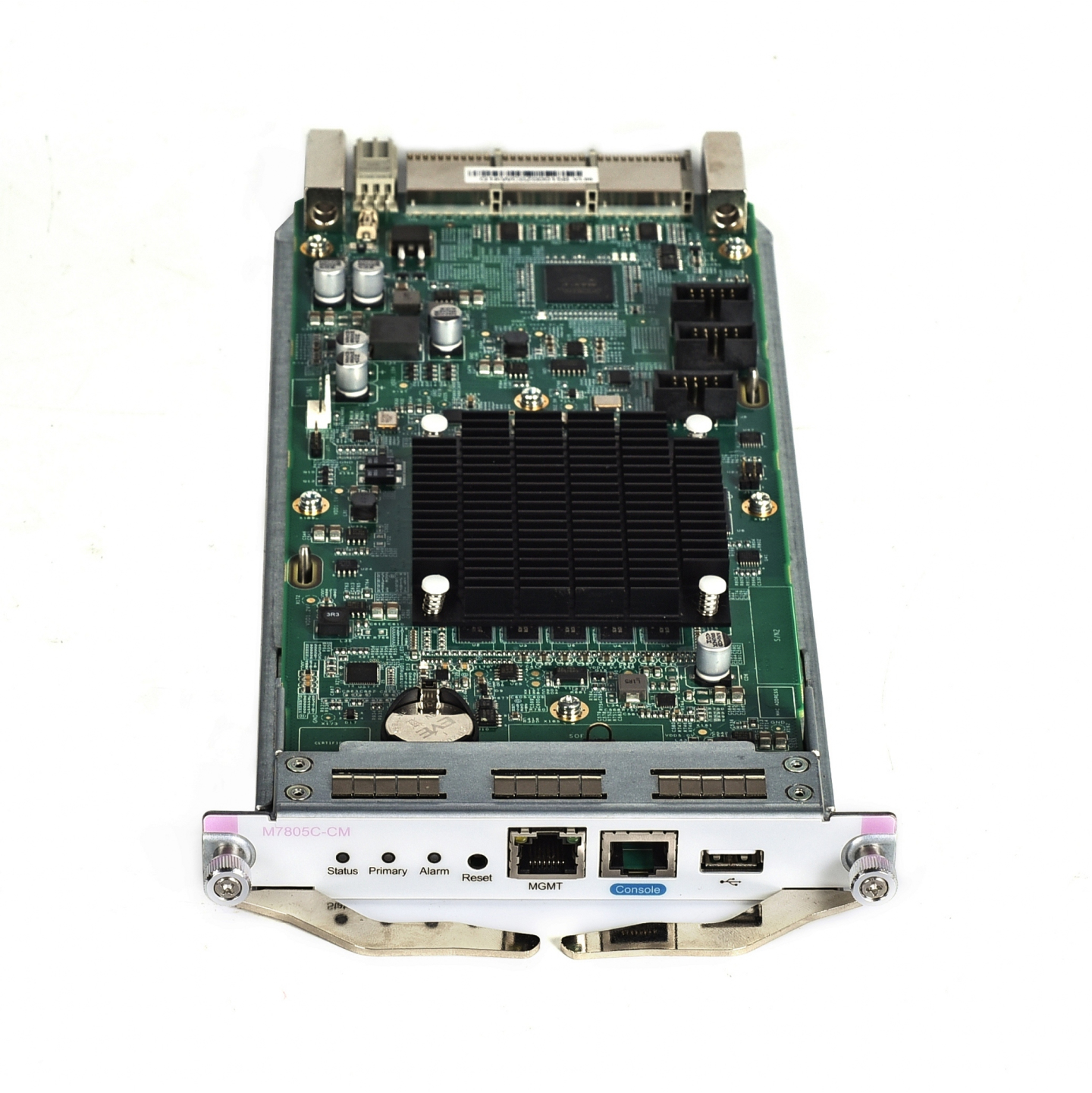 S7805C高性能一代主控引擎，1 个 10/100/1000M MGMT 接口，支持热插拔，M7805C-CM